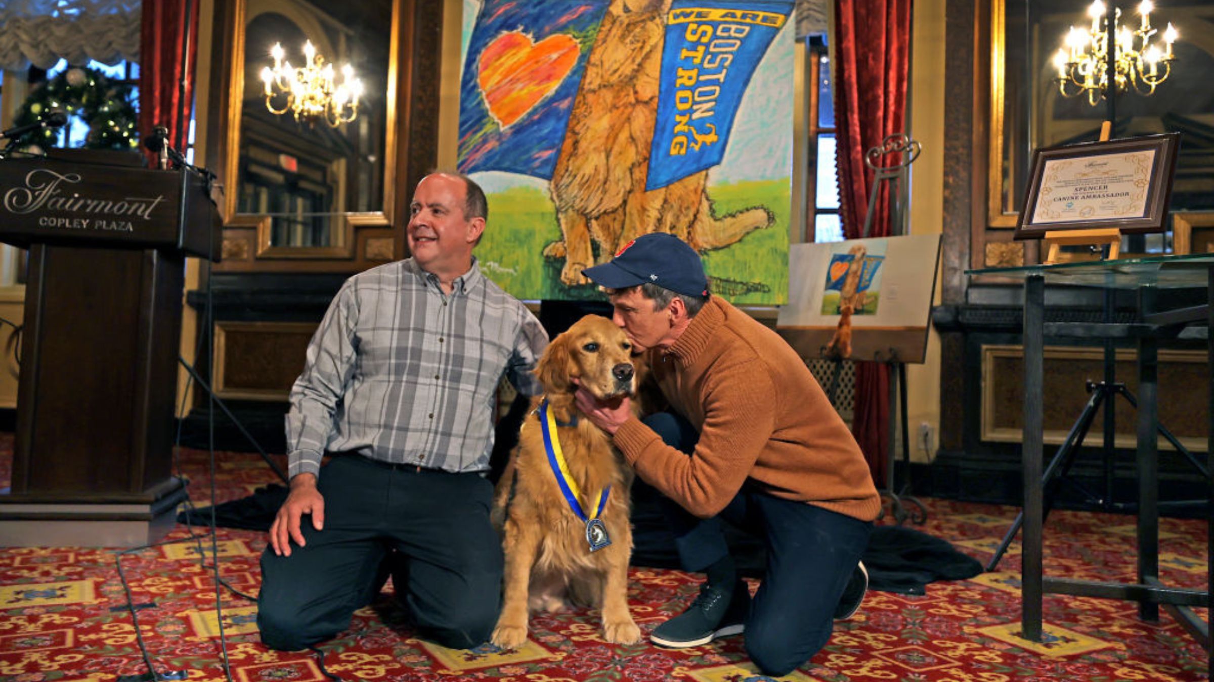 Everyone's Favorite Boston Marathon Dog Memorialized with Statue